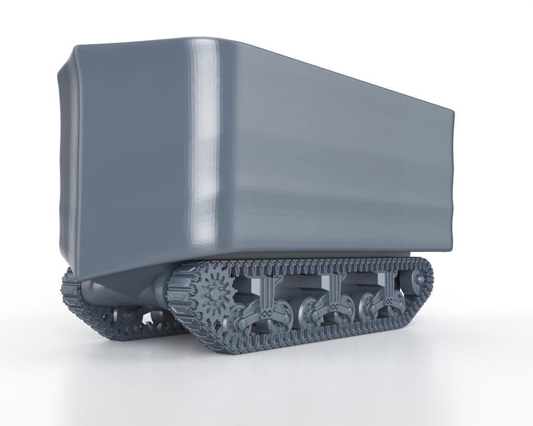 WWII US Tank Sherman M4 DD Duplex Drive (unfolded) - 1/100 15mm 1/87 Ho ...