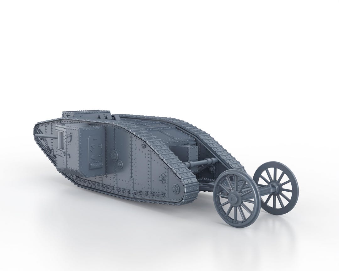 WWI British Tank Mk.i (british Empire) 1/100 15mm 1/87 Ho 1/72 20mm 1/ ...