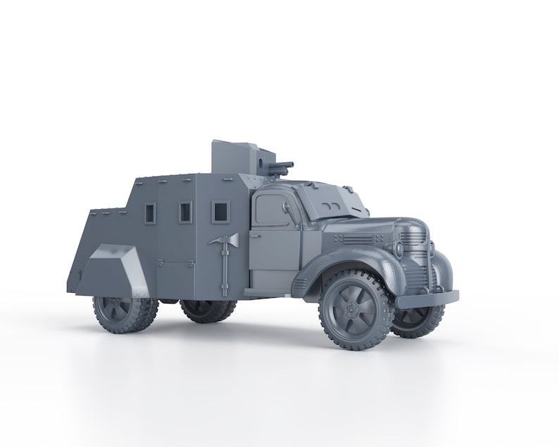 WWII French Dodge Tanake 1/100 15mm 1/87 Ho 1/72 20mm 1/56 28mm ...