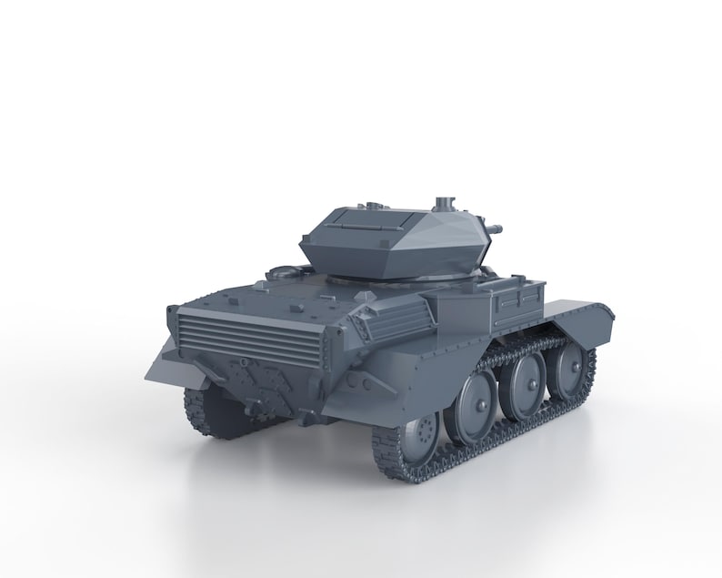 WWII British Light Tank MK-VIII (A25) 1/100 15mm 1/87 Ho 1/72 20mm 1/56 ...
