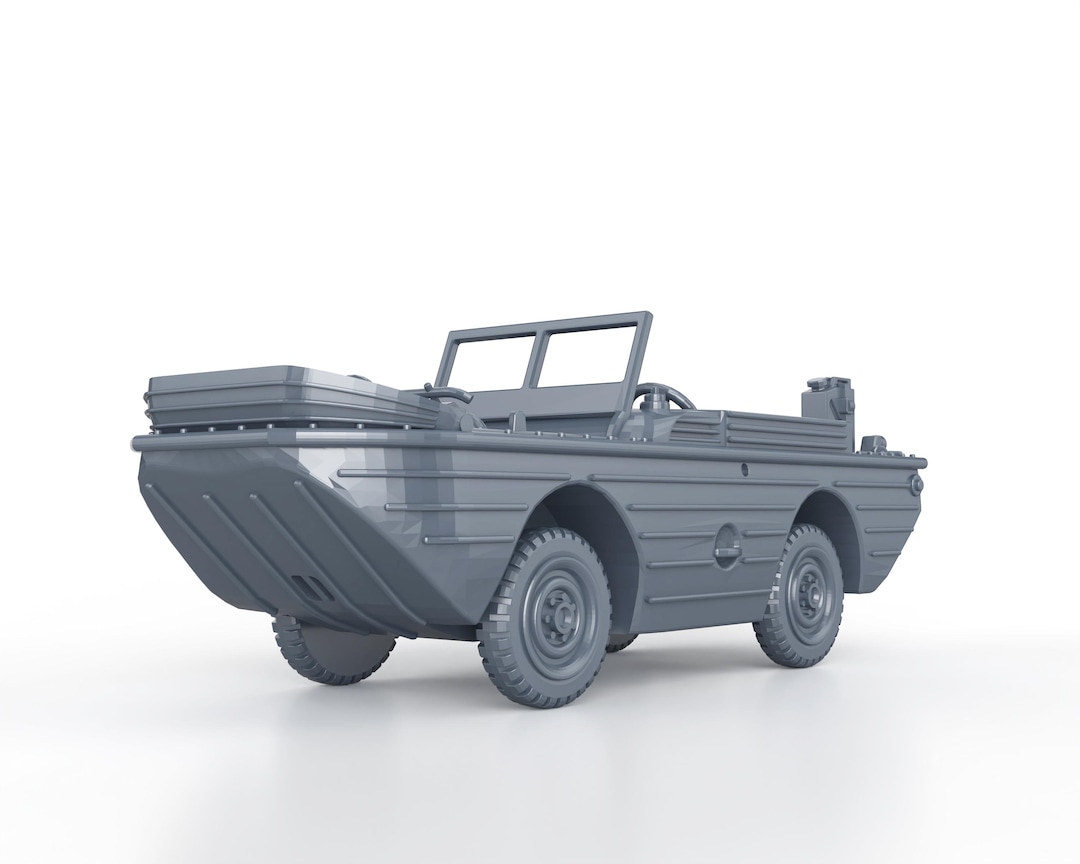 WWII US Ford GPA Seep Amphibious Jeep - 1/100 15mm 1/87 Ho 1/72 20mm 1/ ...