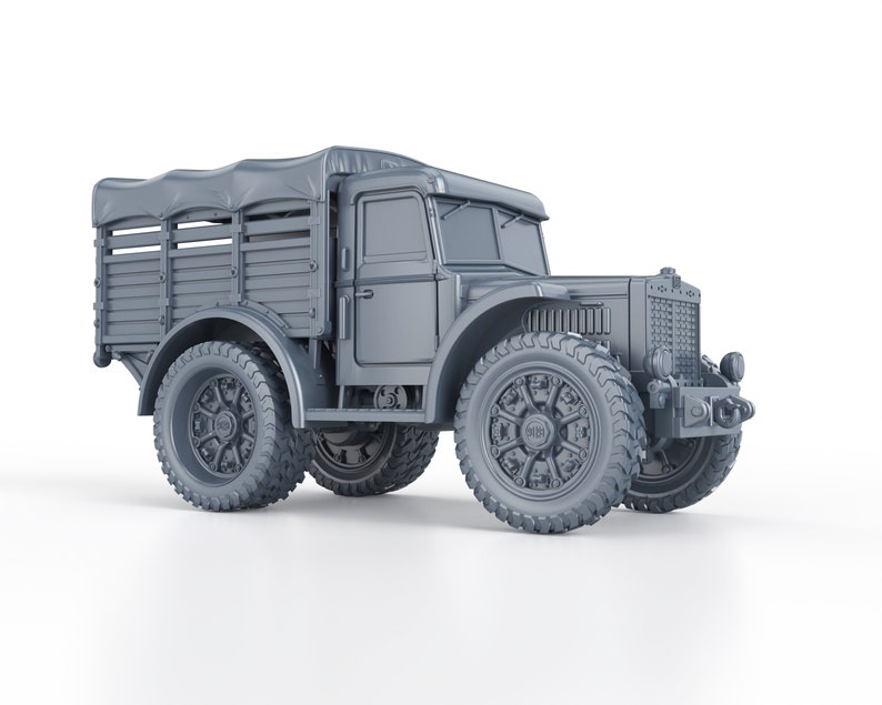 WWII ITALIAN - Trattore Breda TP 40 (canopy Solid) - 1/100 15mm 1/87 Ho ...