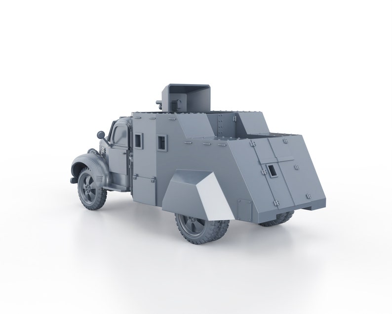 WWII French Dodge Tanake 1/100 15mm 1/87 Ho 1/72 20mm 1/56 28mm ...