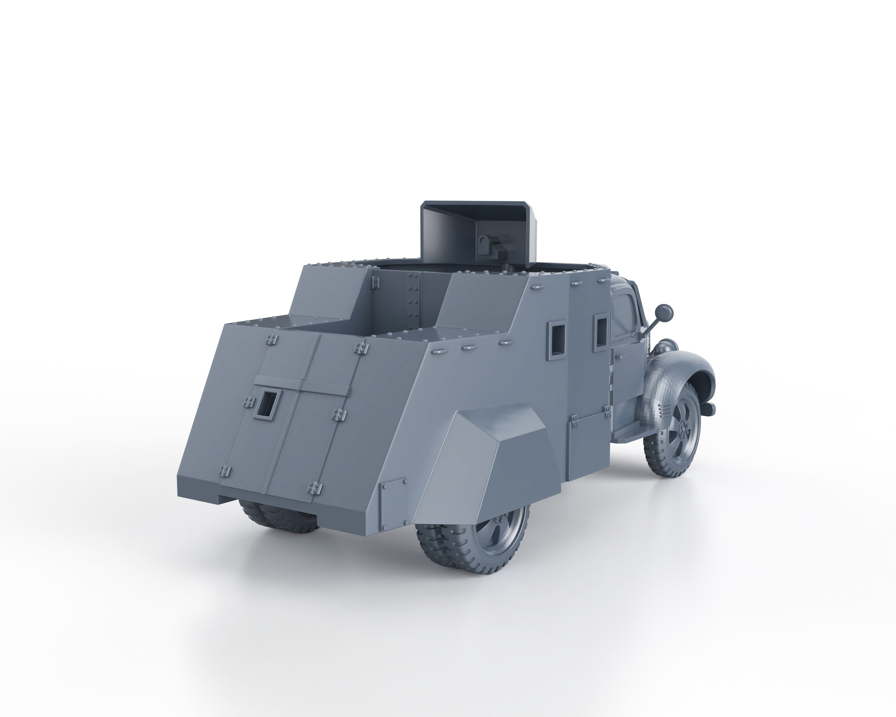 WWII French Dodge Tanake 1/100 15mm 1/87 Ho 1/72 20mm 1/56 28mm ...