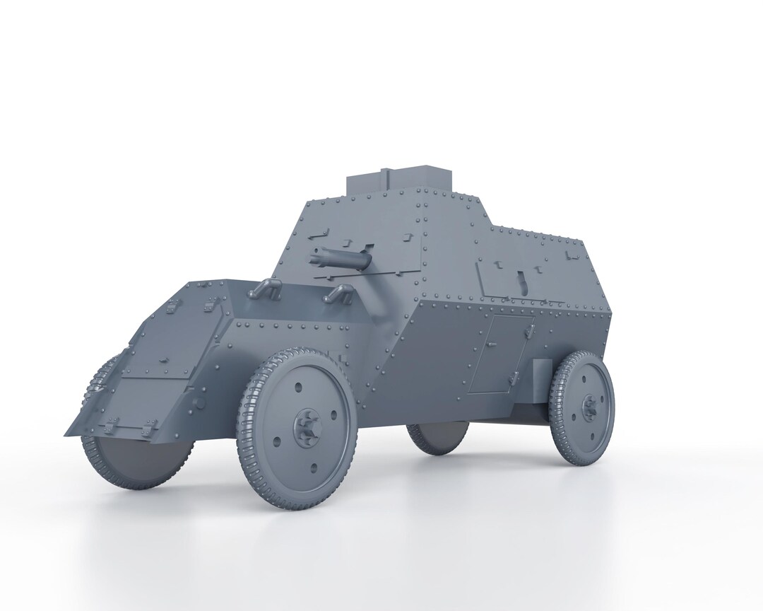 WWI Russo Balt Type C (russia) 1/100 15mm 1/87 Ho 1/72 20mm 1/56 28mm ...