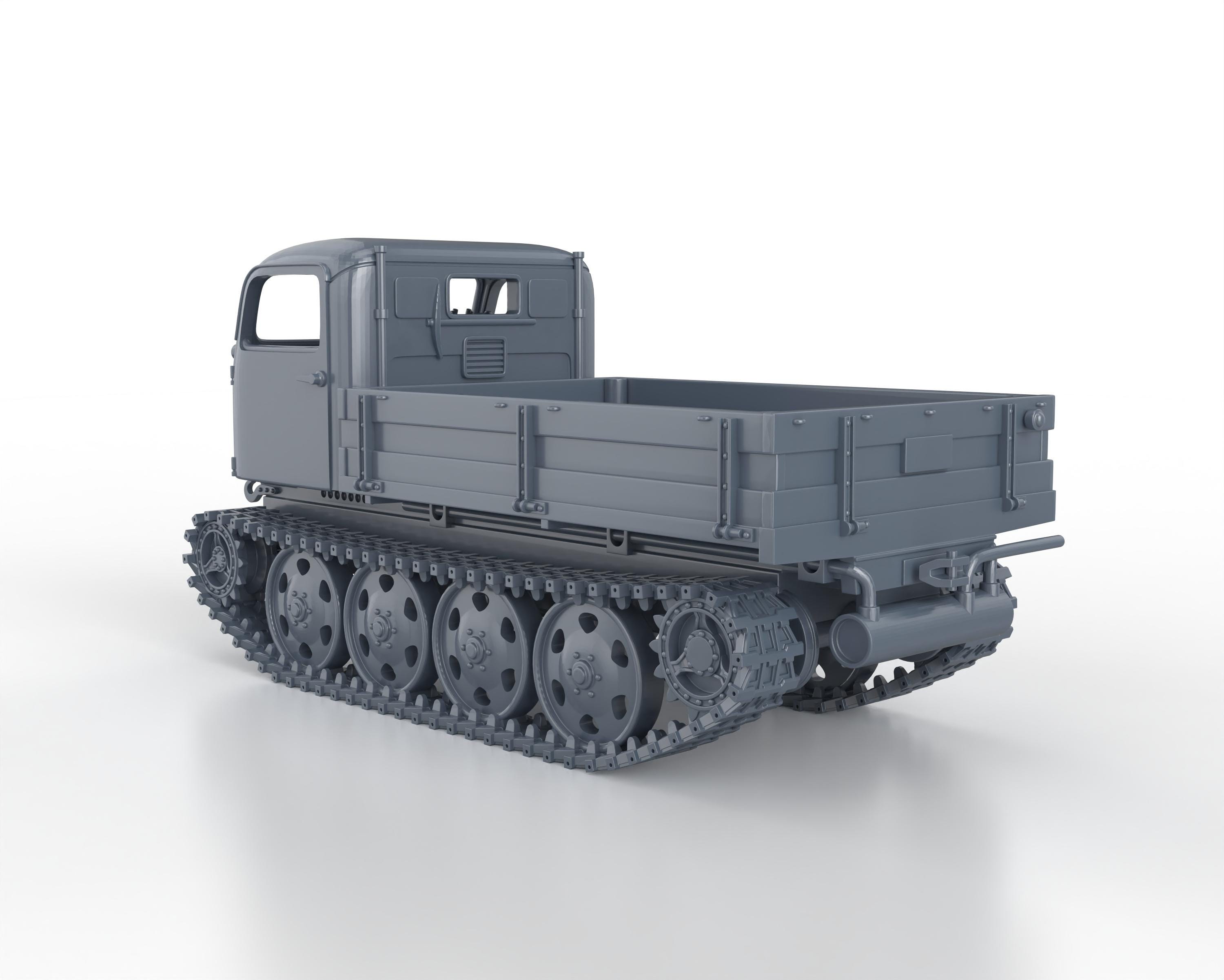 WWII GERMAN - RSO Raupenschlepper Ost (no Tarp) - 1/100 15mm 1/87 Ho 1/ ...