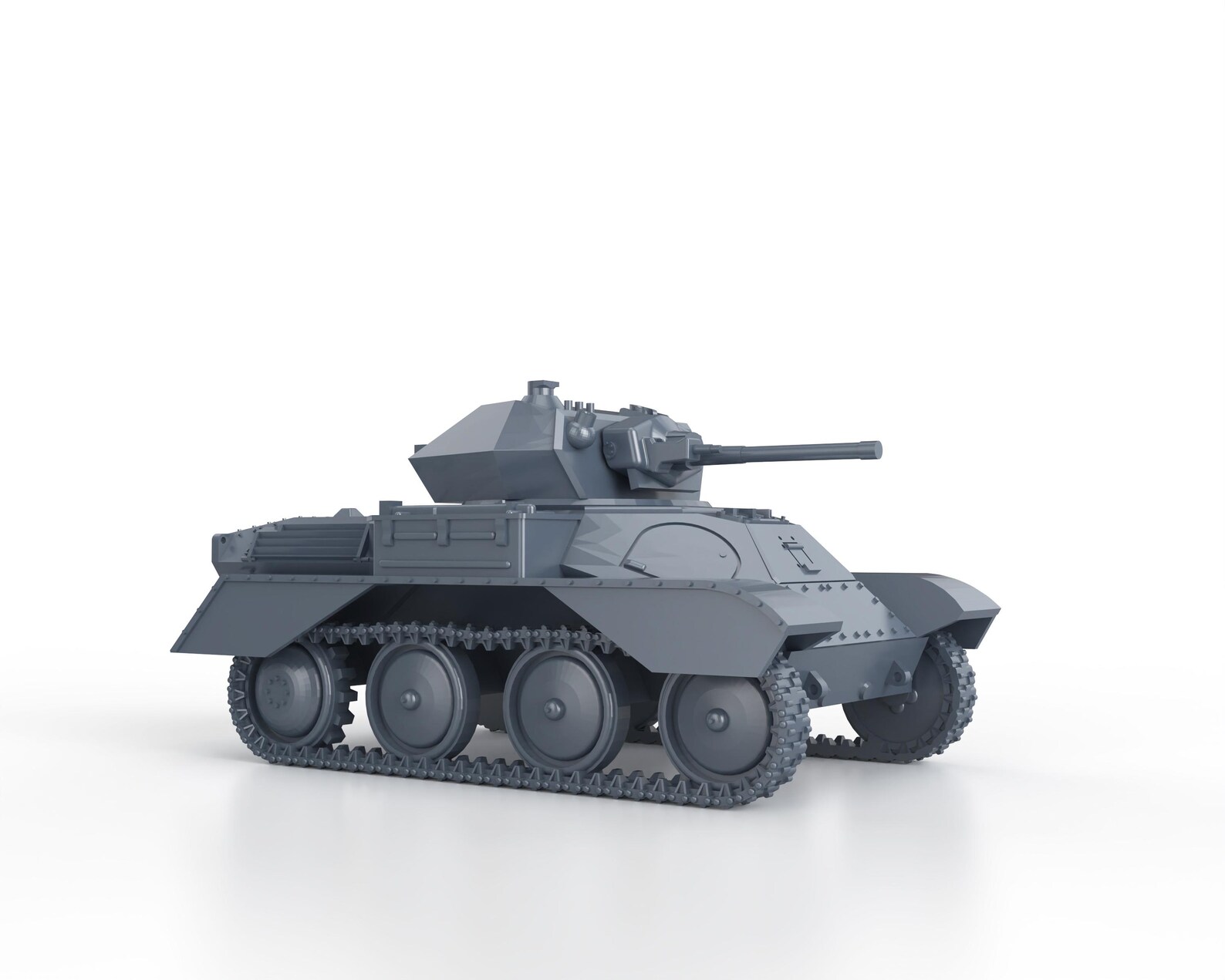 WWII British Light Tank MK-VIII (A25) 1/100 15mm 1/87 Ho 1/72 20mm 1/56 ...