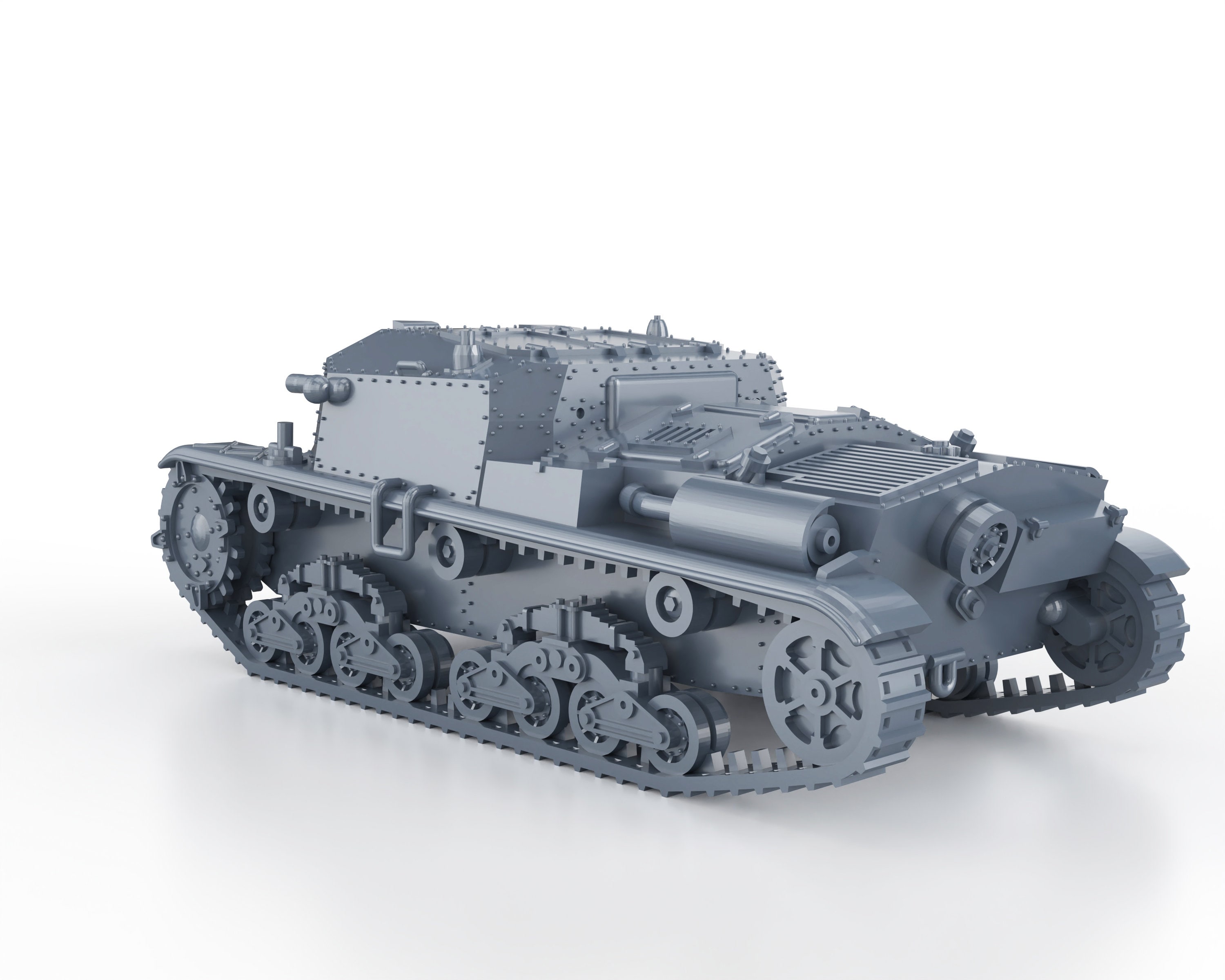 WWII ITALIAN - Semovente M42 Da 75 34 - 1/100 15mm 1/87 Ho 1/72 20mm 1/ ...