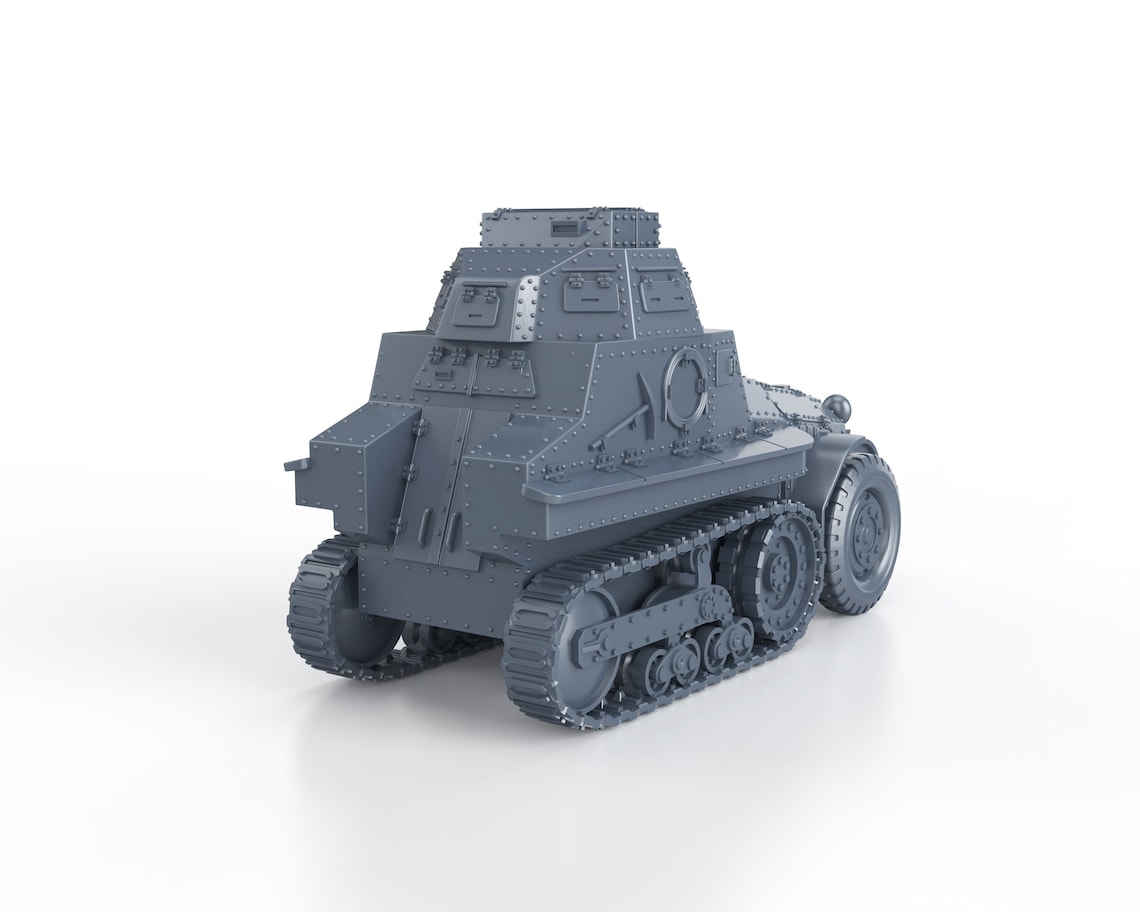 WWII FRENCH Half-track Schneider AMC P16 1/100 15mm 1/87 Ho 1/72 20mm 1 ...