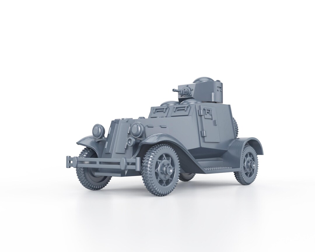 WWII Soviet Russian FAI Armored Car - 1/100 15mm 1/87 Ho 1/72 20mm 1/56 ...