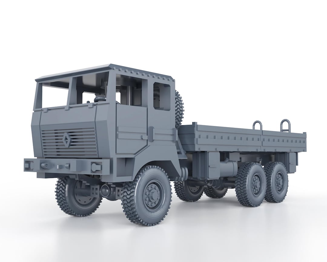 MODERN French TRM 10000 Flatbed Truck 1/100 15mm 1/87 Ho 1/72 20mm 1/56 ...