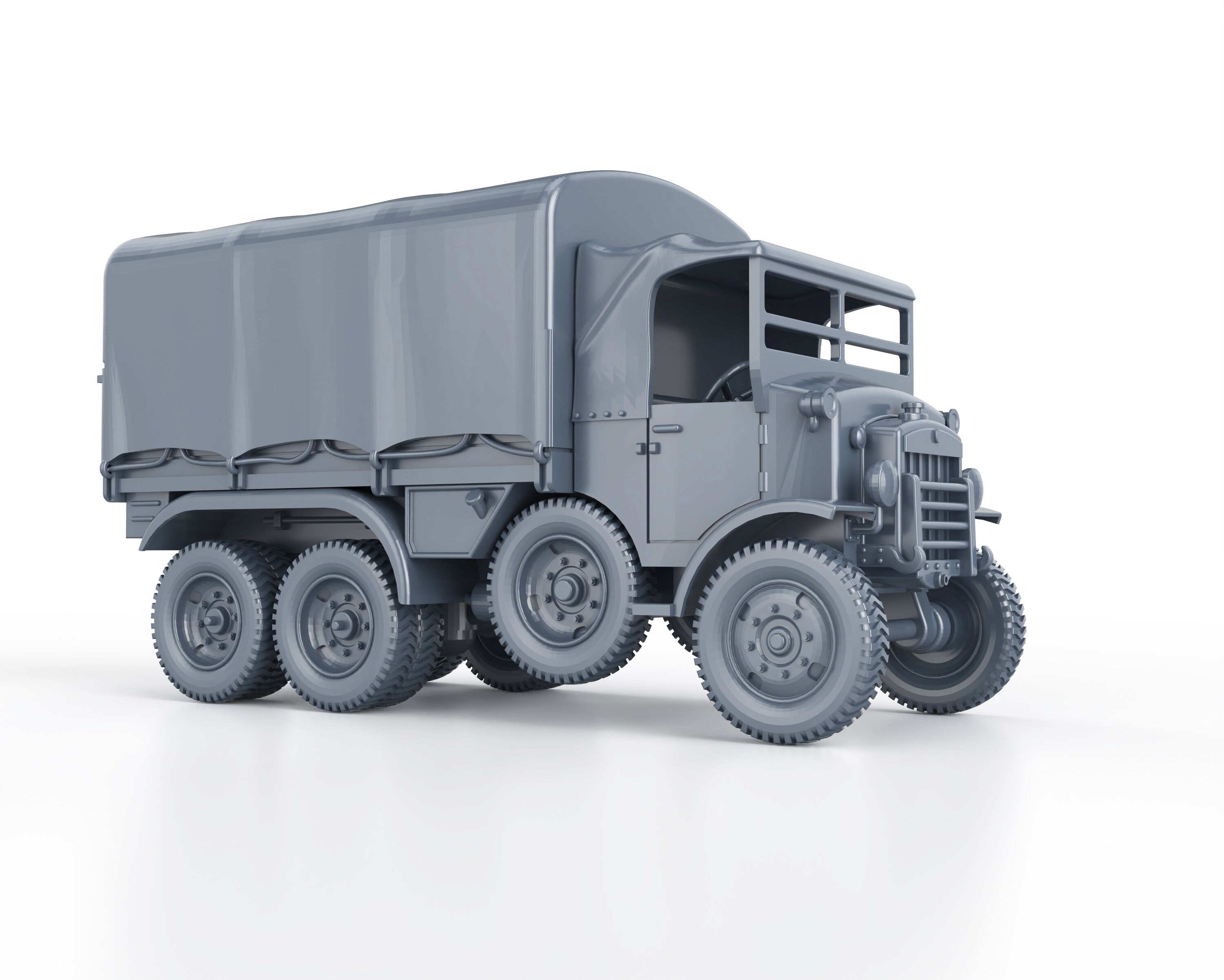 WWII ITALIAN - Fiat Dovunque 35 (canopy) - 1/100 15mm 1/87 Ho 1/72 20mm ...