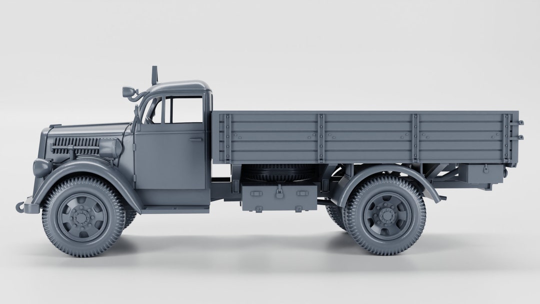 WWII German Opel Blitz 3 Tons S, Model 1936 1/100 15mm 1/87 Ho 1/72 ...