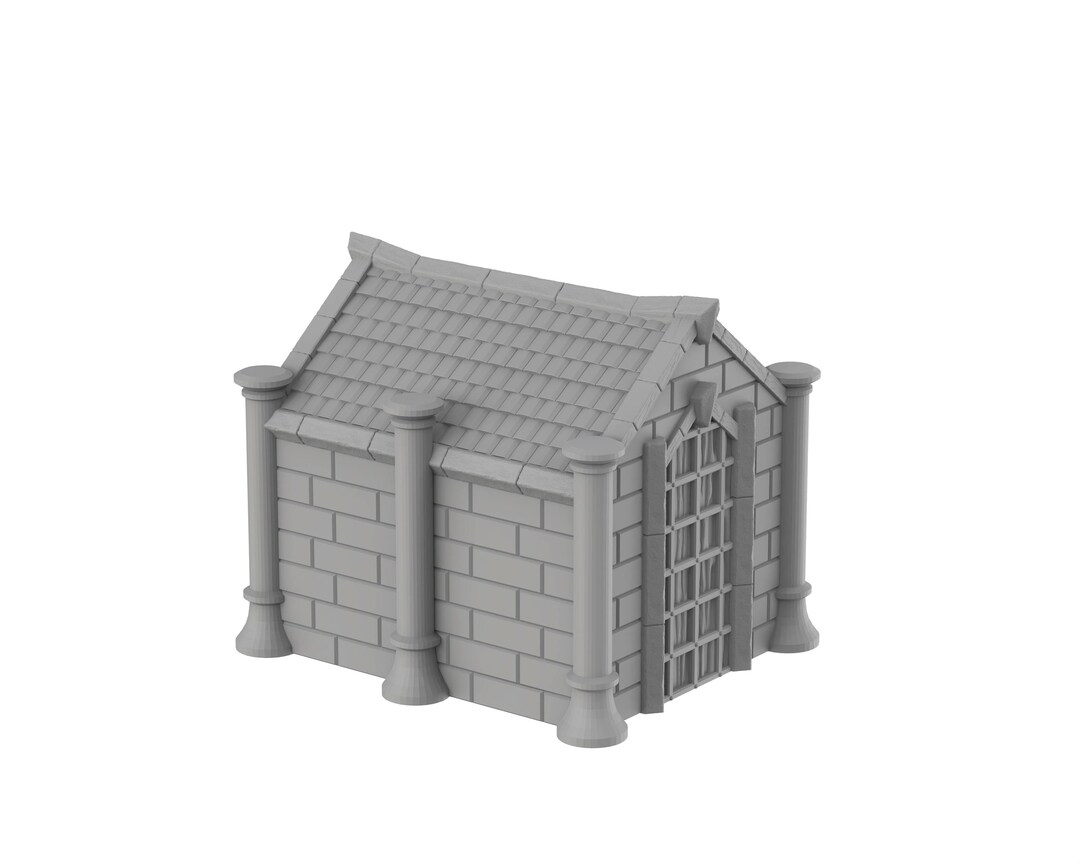 Crypt Entrance Mausoleum Kingdom of Dawnstone the White Citadel 3d ...