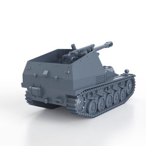 WWII GERMAN - Sd Kfz 124 Wespe SPG - 1/100 15mm 1/87 Ho 1/72 20mm 1/56 ...