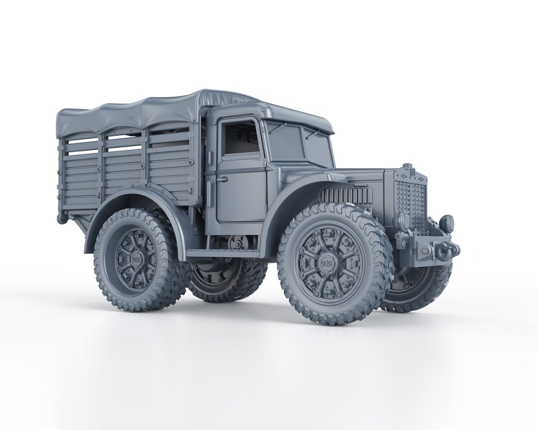 WWII ITALIAN - Trattore Breda TP 40 (tarp Hollow) - 1/100 15mm 1/87 Ho ...
