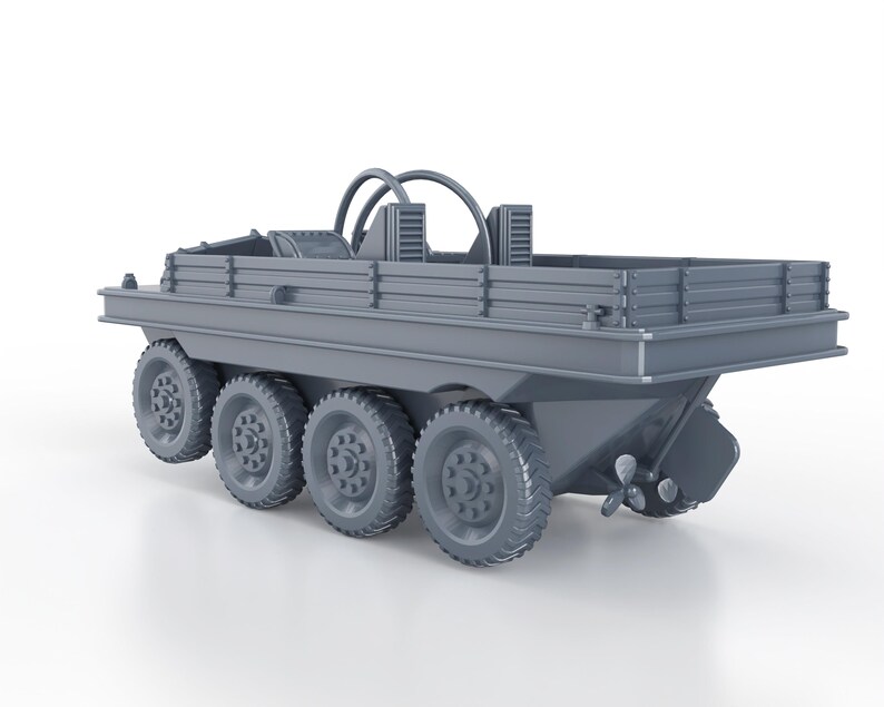 WWII British Terrapin (amphibious Vehicle) 1/100 15mm 1/87 Ho 1/72 20mm ...