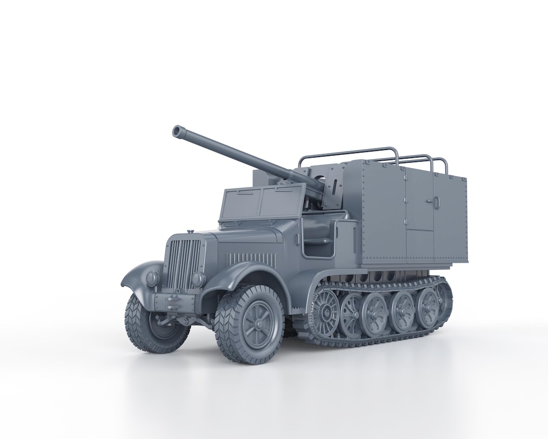 WWII GERMAN Sd Kfz 6/3 7.62cm Pak 36 Auf 5t Zugkraftwagen (diana) 1/100 ...