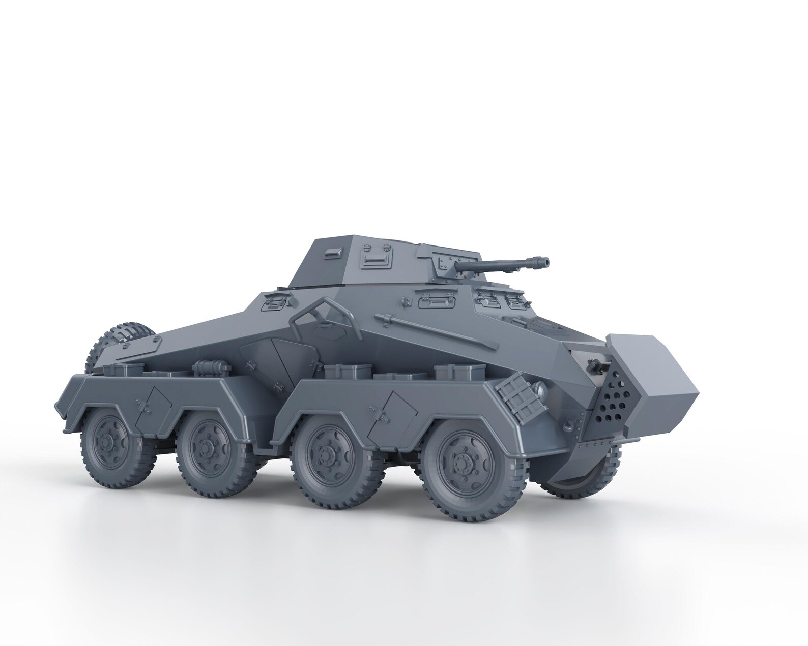 WWII GERMAN - Sdkfz 231 (8rad) - 1/100 15mm 1/87 Ho 1/72 20mm 1/56 28mm ...