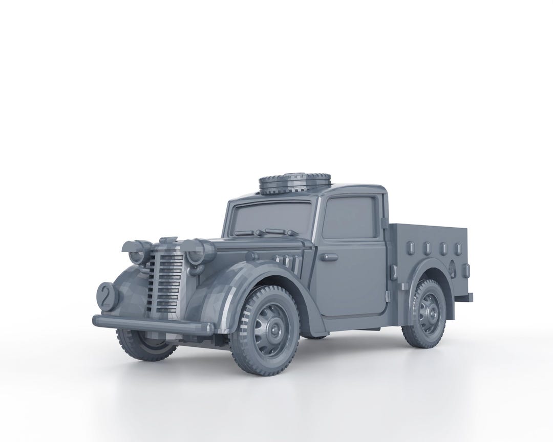 WWII British Car - Austin 10 Tilly (no Tarp Solid) - 1/100 15mm 1/87 Ho ...