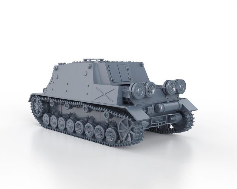 WWII GERMAN - Stuh 43 15cm Sturmpanzer IV (late) "brummbar" Stupa - 1/ ...
