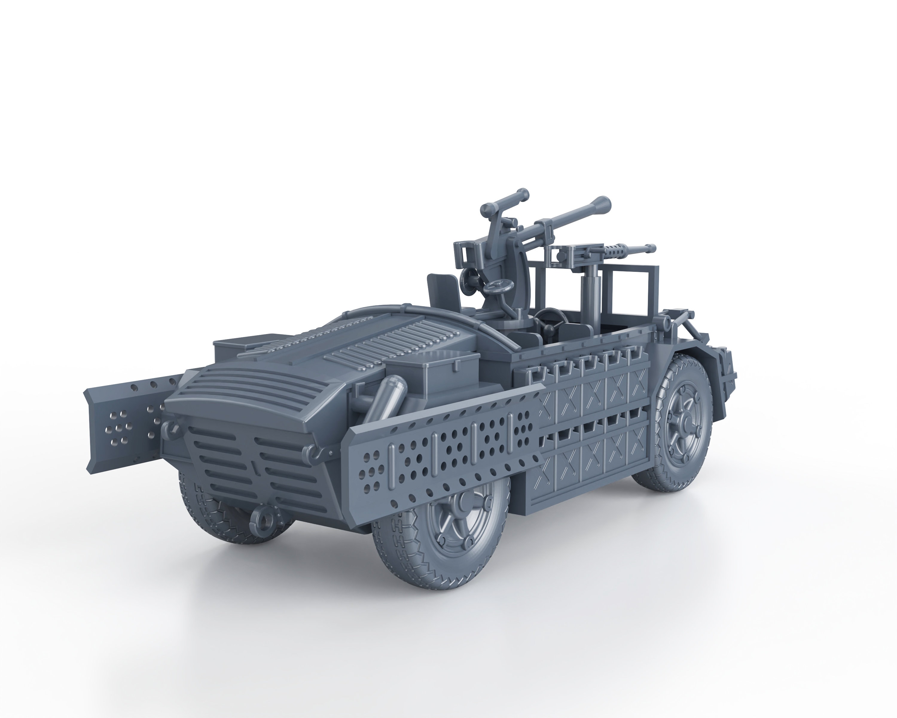 WWII ITALIAN - Camionetta Desertica Sahariana Spa Viberti AS 42 - 1/100 ...