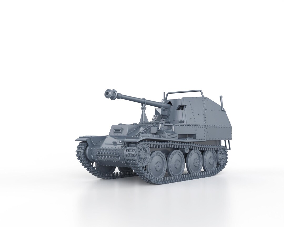 WWII GERMAN - Marder III Ausf M - 1/100 15mm 1/87 Ho 1/72 20mm 1/56 ...