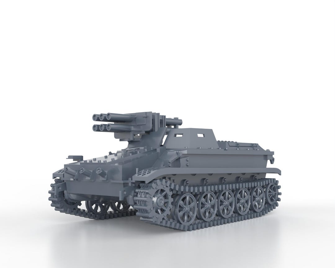 WWII GERMAN - Borgward IV Panzerjager Wanze - 1/100 15mm 1/87 Ho 1/72 ...