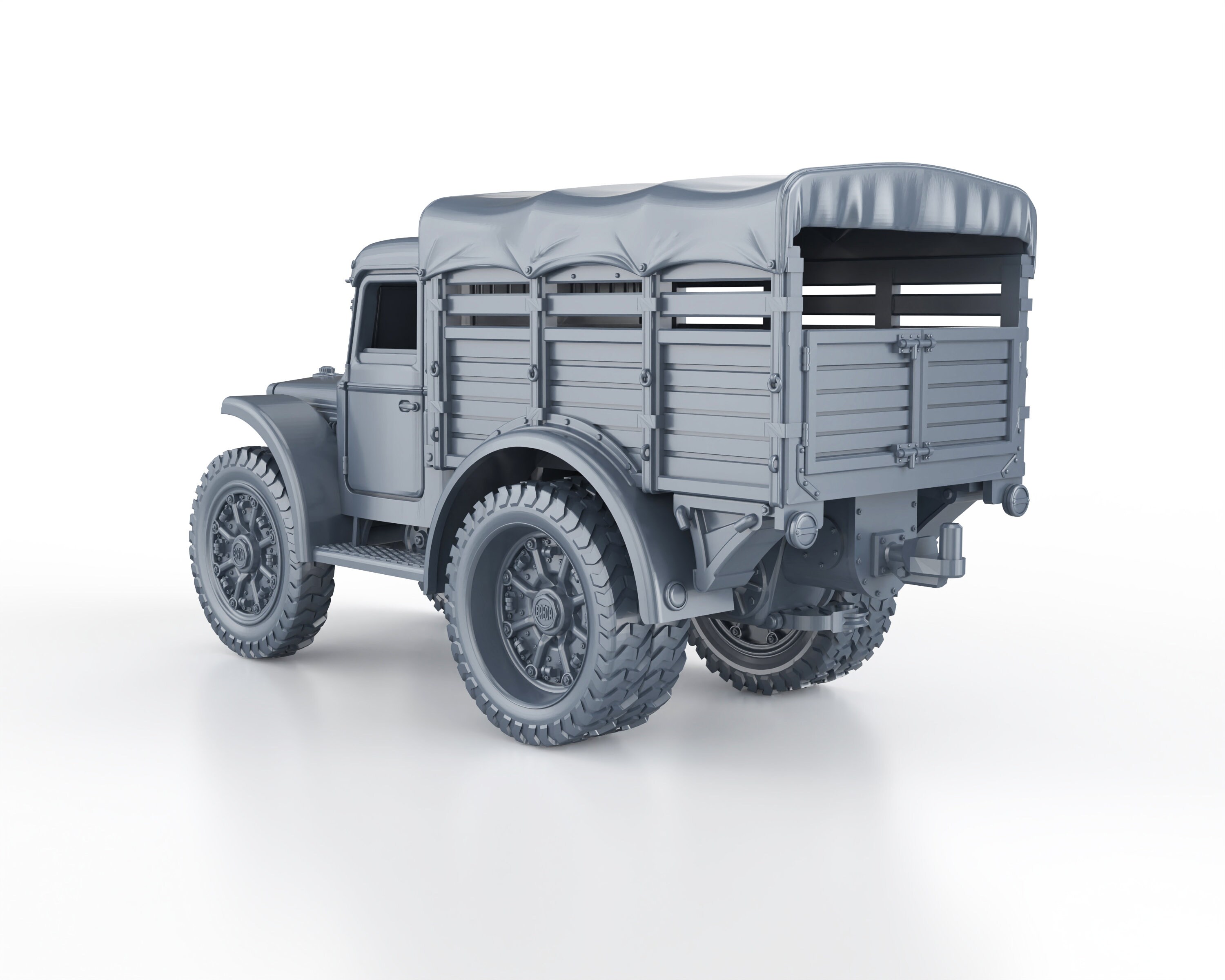 WWII ITALIAN Trattore Breda TP 40 Canopy 1/100 15mm 1/87 Ho 1/72 20mm 1 ...