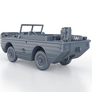 WWII US Ford GPA Seep Amphibious Jeep - 1/100 15mm 1/87 Ho 1/72 20mm 1/ ...