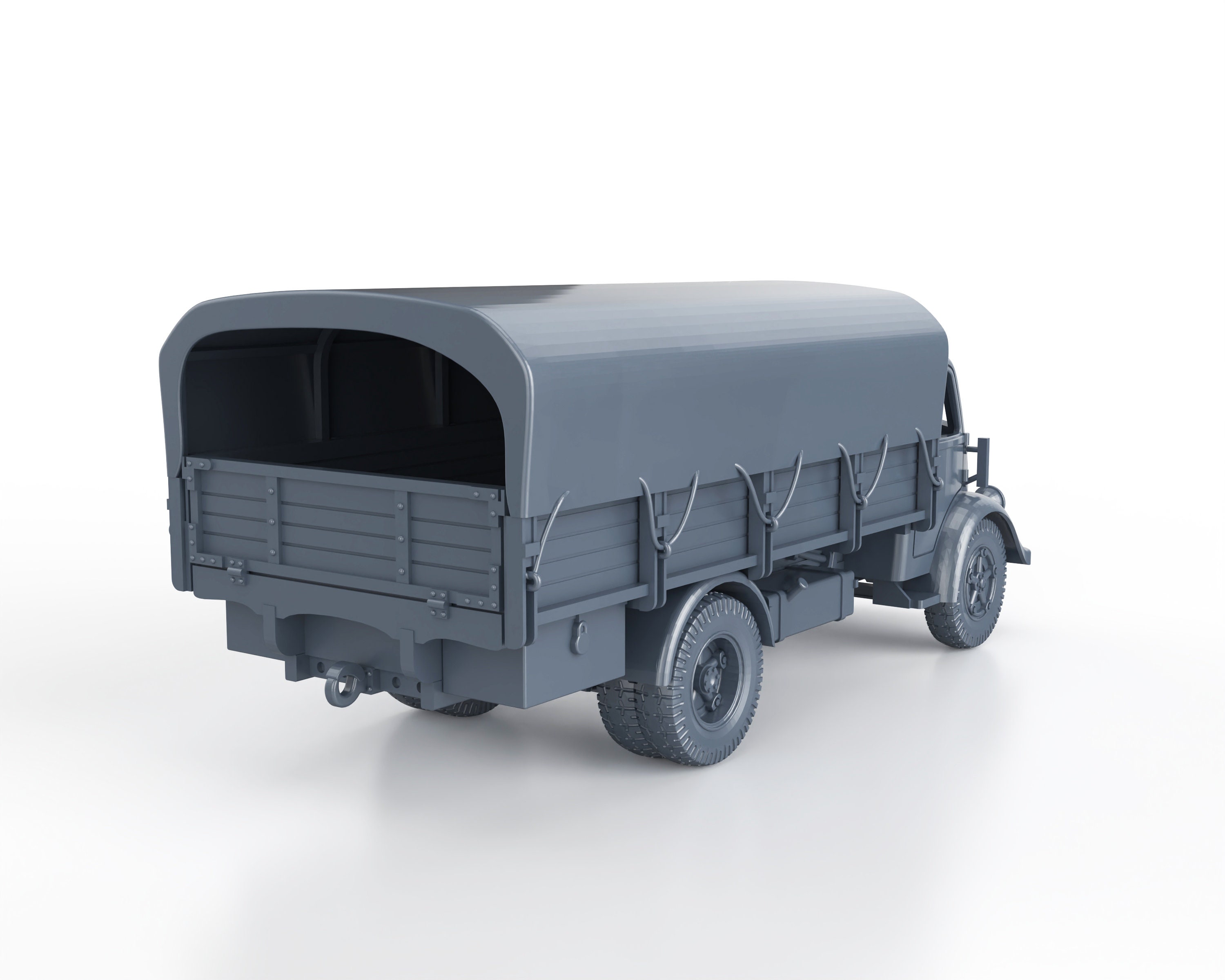 WWII ITALIAN - Medium Truck Bianchi Miles (canopy) - 1/100 15mm 1/87 Ho ...