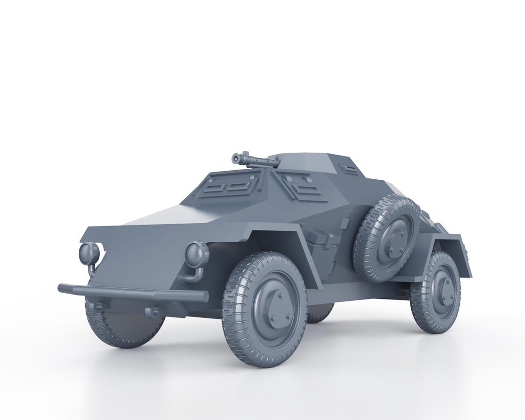 WWII GERMAN - Sd Kfz 221 - 1/100 15mm 1/87 Ho 1/72 20mm 1/56 28mm ...