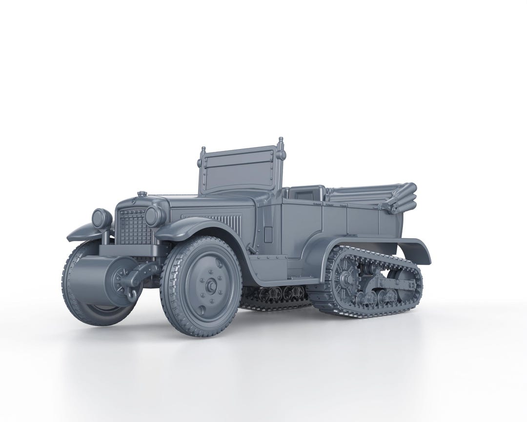 WWII Citroen Kegresse P19 (france Belgium) 1/100 15mm 1/87 Ho 1/72 20mm ...