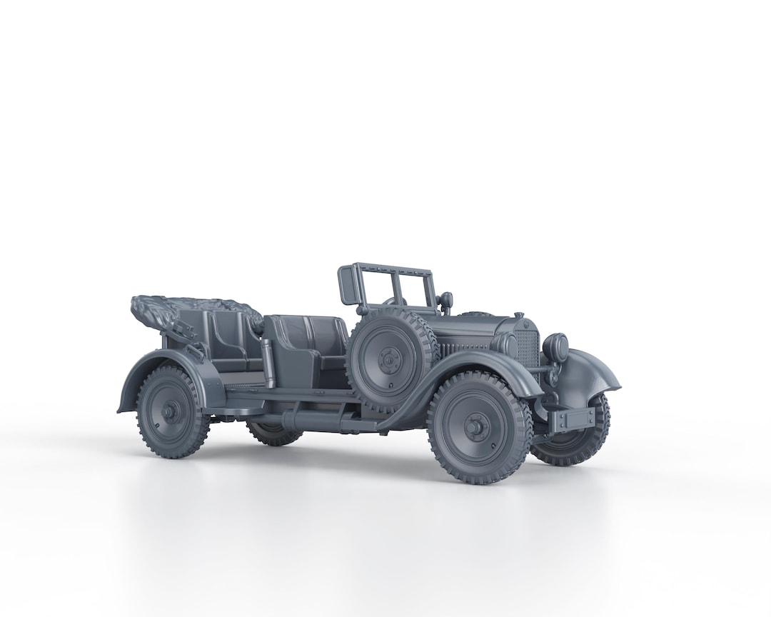 WWII GERMAN - Mercedes Type Stuttgart 260 (no Tarp) - 1/100 15mm 1/87 ...