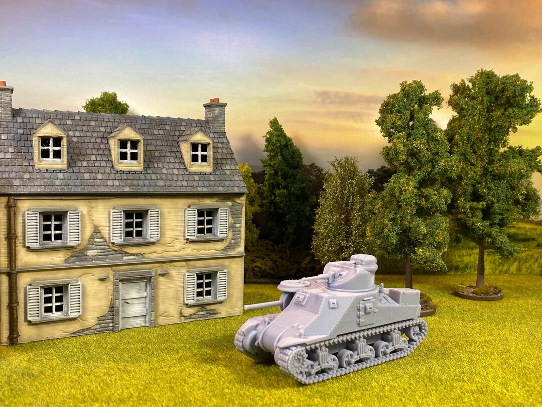 WWII US M3 Lee Medium Tank 1/100 15mm 1/87 Ho 1/72 20mm 1/56 28mm 1/48 ...