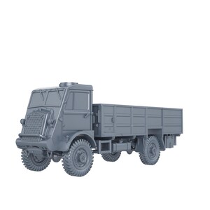 WWII BRITISH 3-ton Truck Bedford QLT 1/100 15mm 1/87 Ho 1/72 20mm 1/56 ...