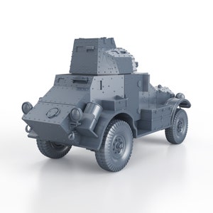 WWII FRENCH Armoured Car Panhard 165 1/100 15mm 1/87 Ho 1/72 20mm 1/56 ...