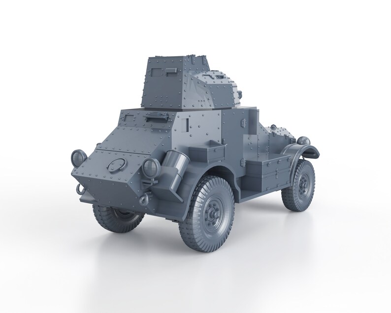 WWII FRENCH Armoured Car Panhard 165 1/100 15mm 1/87 Ho 1/72 20mm 1/56 ...