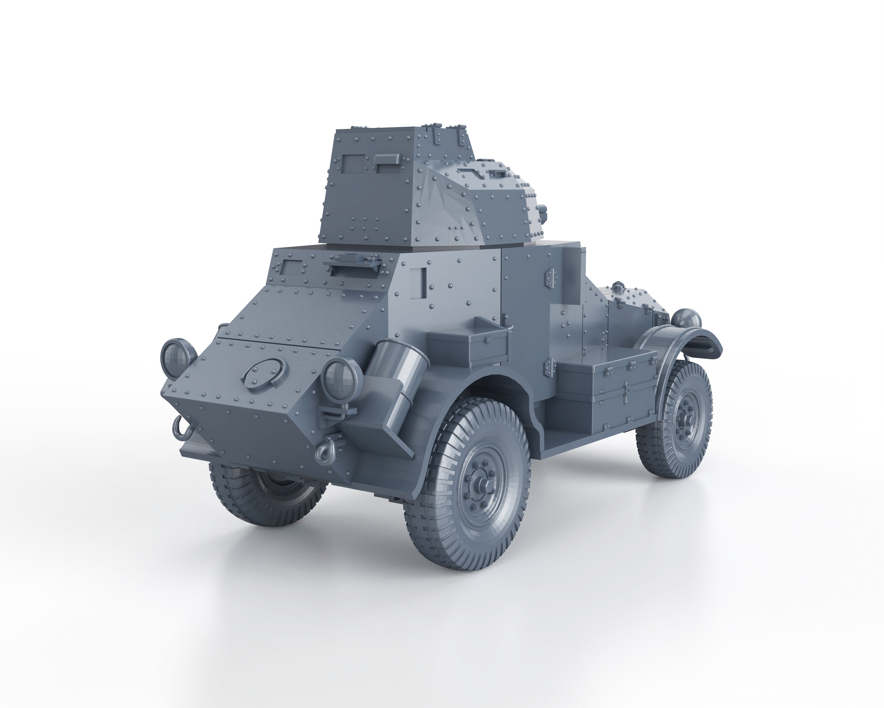 WWII FRENCH Armoured Car Panhard 165 1/100 15mm 1/87 Ho 1/72 20mm 1/56 ...