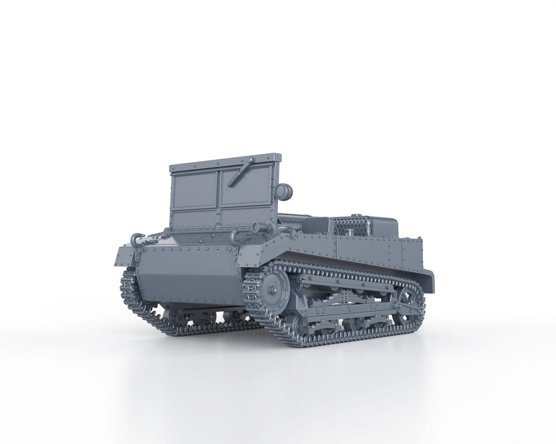 WWII C2P Artillery Tractor (poland) 1/100 15mm 1/87 Ho 1/72 20mm 1/56 ...