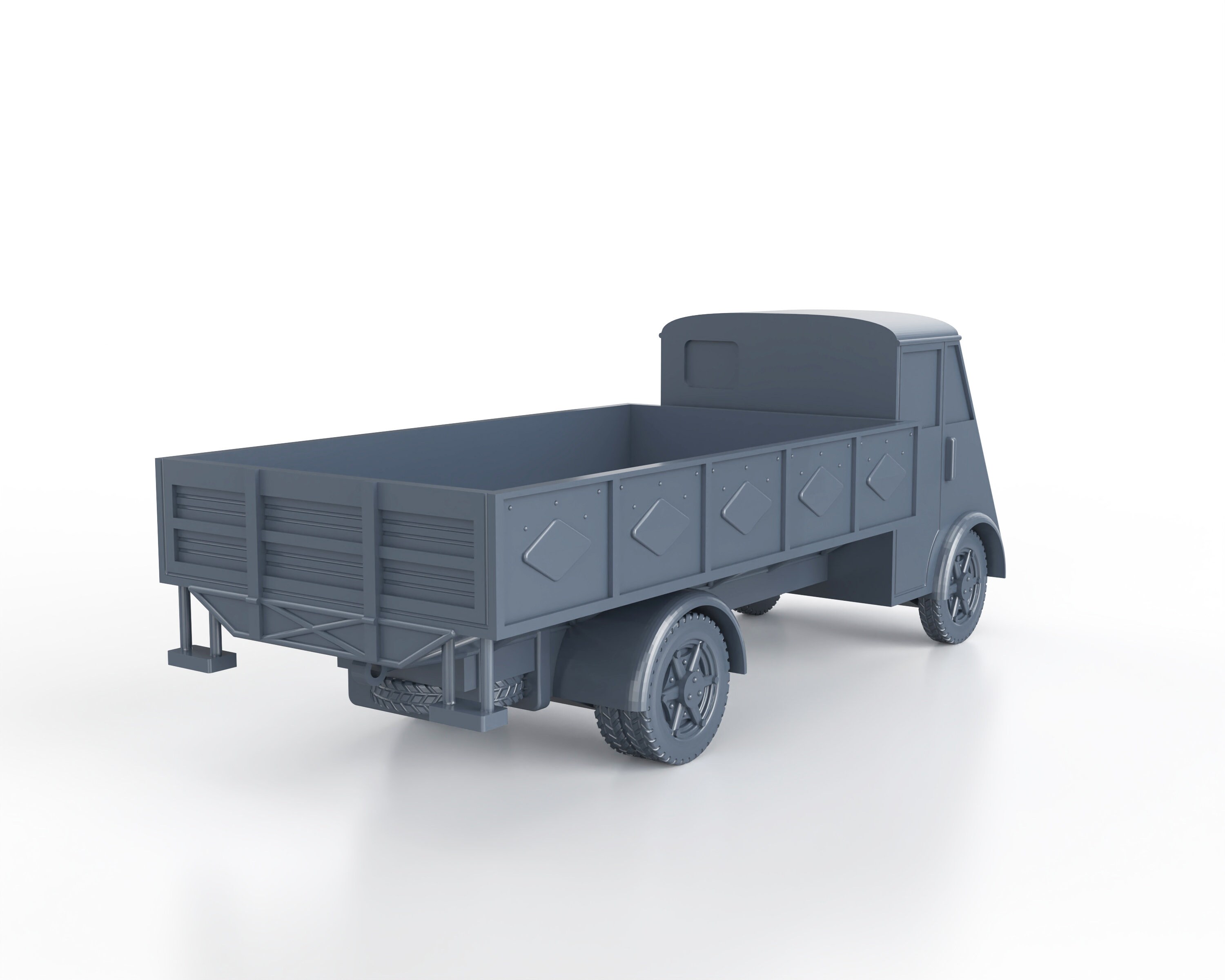 WWII French Camion Renault 3.5t Truck AHN 1/100 15mm 1/87 Ho 1/72 20mm ...