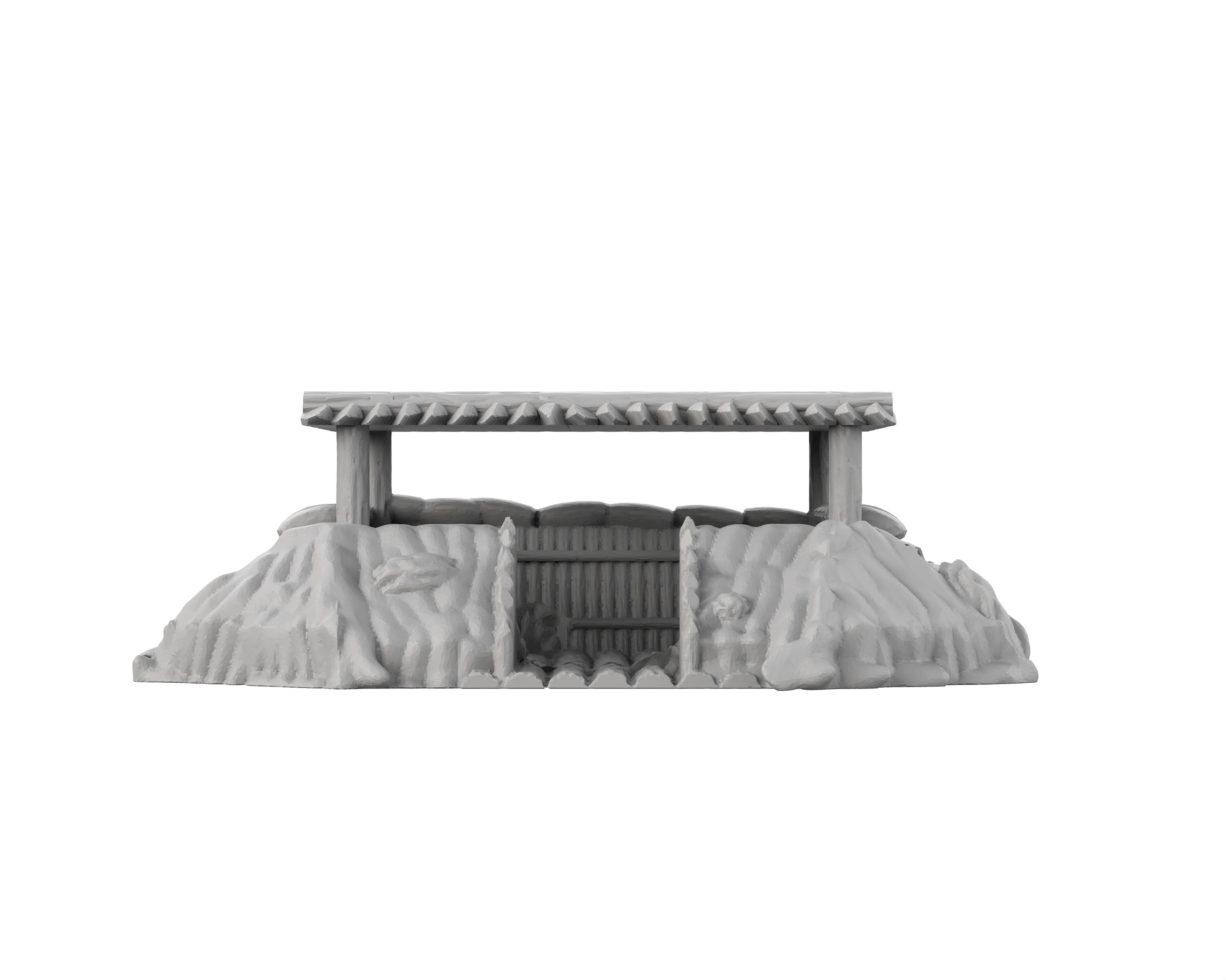 Bunker En Bois - 01-WWIIED07 - Wwii Wargame Bolt Action Chain of ...
