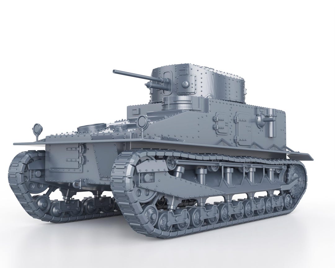 INTERWAR - Vickers Medium Tank MK I - 1/100 15mm 1/87 Ho 1/72 20mm 1/56 ...