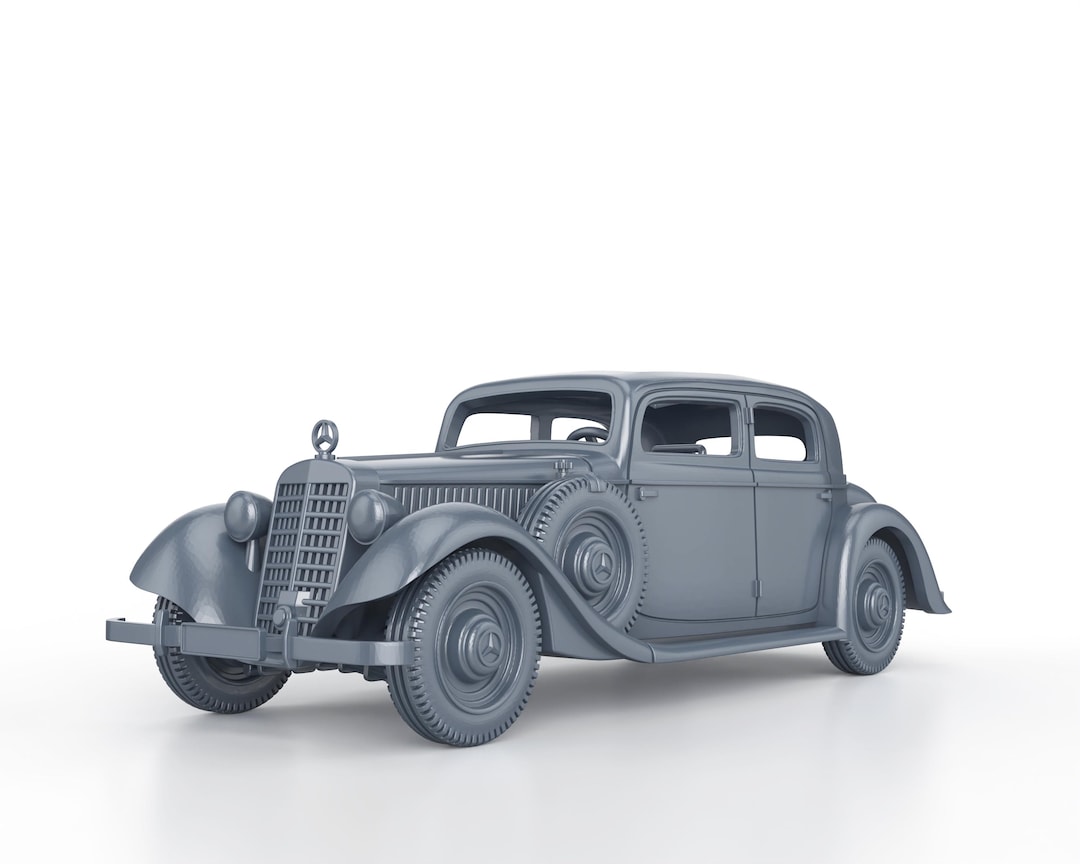 WWII GERMAN Car - MERCEDES 320 (W142) (hollow) - 1/100 15mm 1/87 Ho 1/ ...