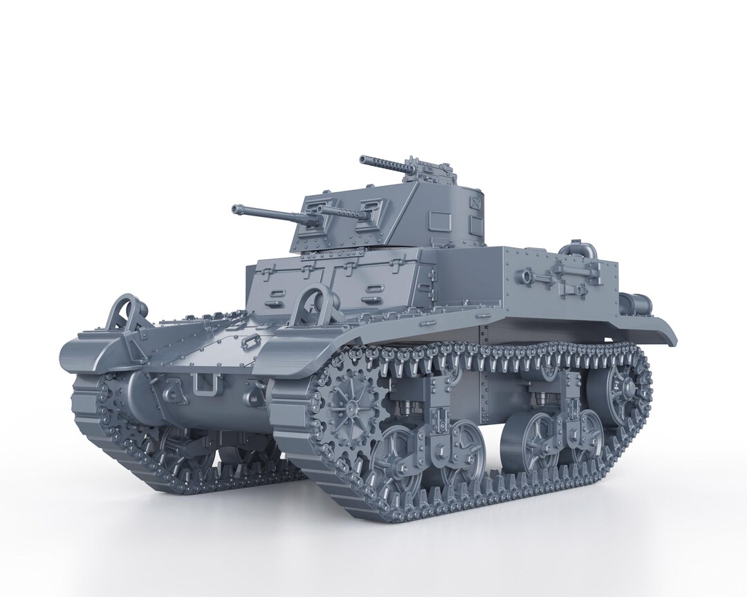 INTERWAR - M1 Combat Car Usa - 1/100 15mm 1/87 Ho 1/72 20mm 1/56 28mm ...