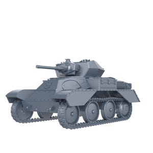 WWII British Light Tank MK-VIII (A25) 1/100 15mm 1/87 Ho 1/72 20mm 1/56 ...