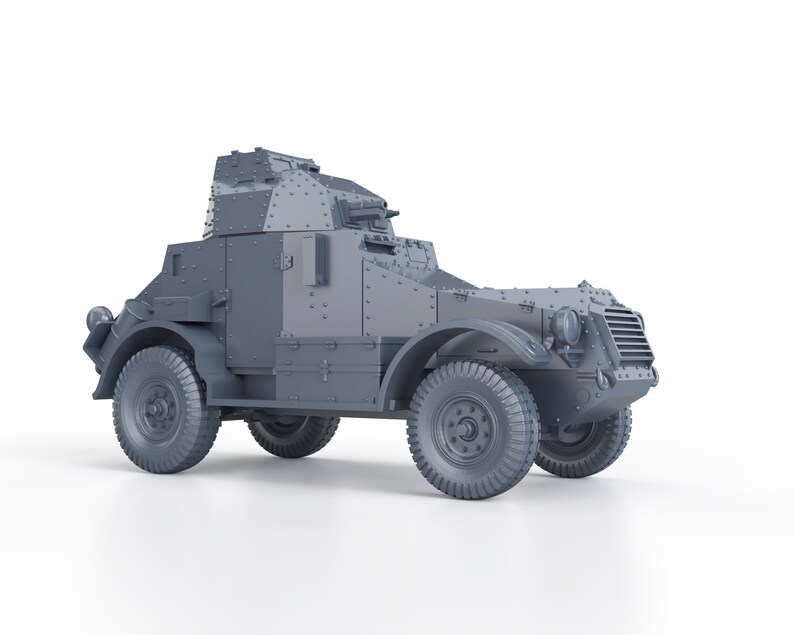 WWII FRENCH Armoured Car Panhard 165 1/100 15mm 1/87 Ho 1/72 20mm 1/56 ...