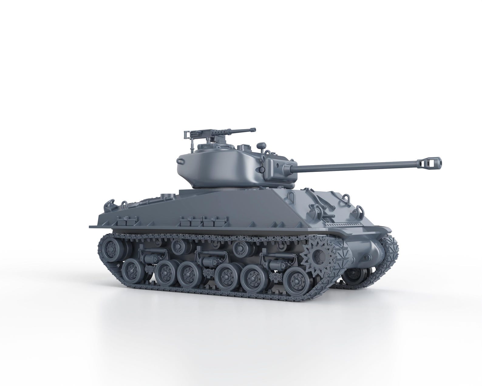 WWII US Tanks - Sherman M4A3E8 Easy Eight - 1/100 15mm 1/87 Ho 1/72 ...