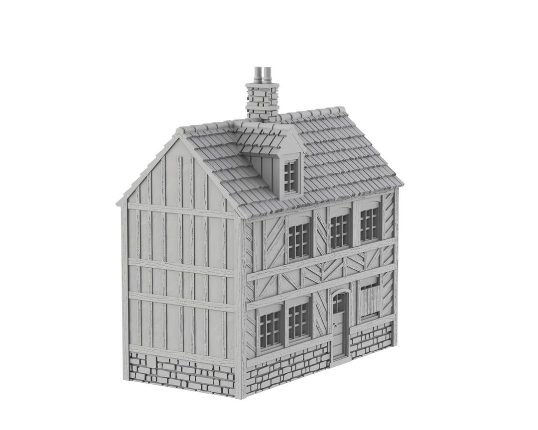 Half-timbered House 05 LISIEUX Normandy Wargame Wargaming Bolt Action ...