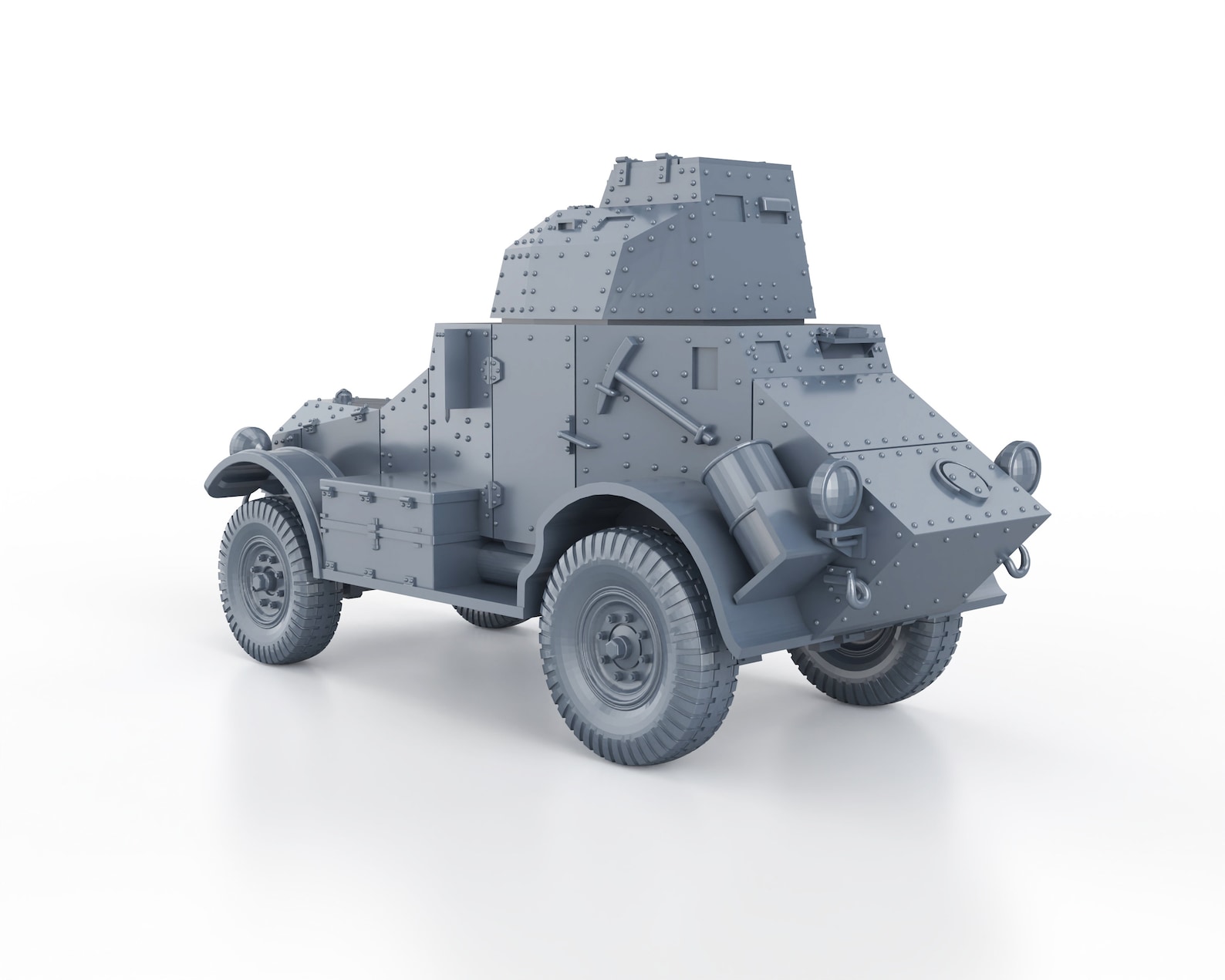 WWII FRENCH Armoured Car Panhard 165 1/100 15mm 1/87 Ho 1/72 20mm 1/56 ...